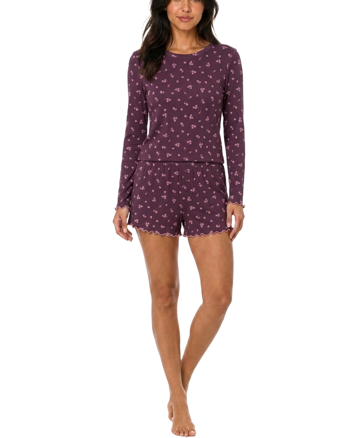 Click here for Roudelain Womens Boat Neck Long-Sleeve Top & Short... prices