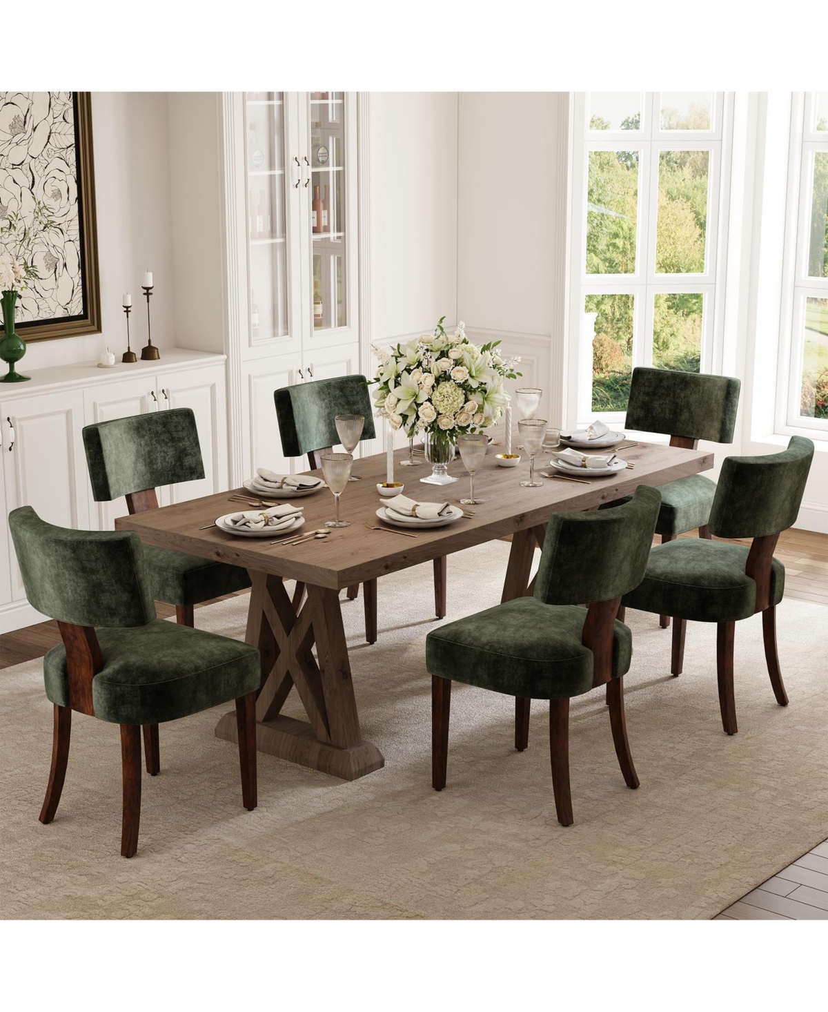 Click here for homfan Dining Chairs Set of 6 Mid-Century Modern C... prices