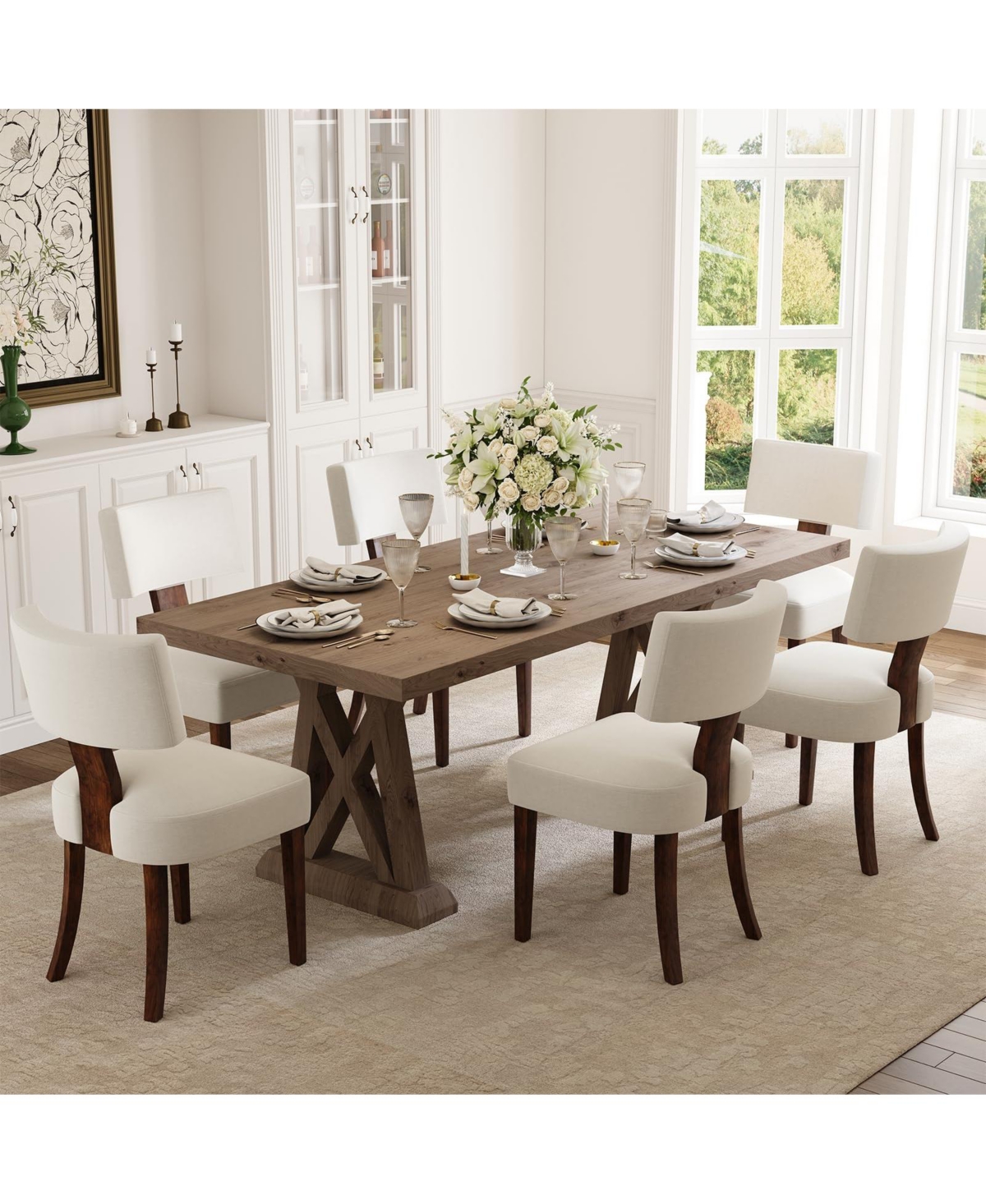 Click here for homfan Dining Chairs Set of 6 Mid-Century Modern C... prices