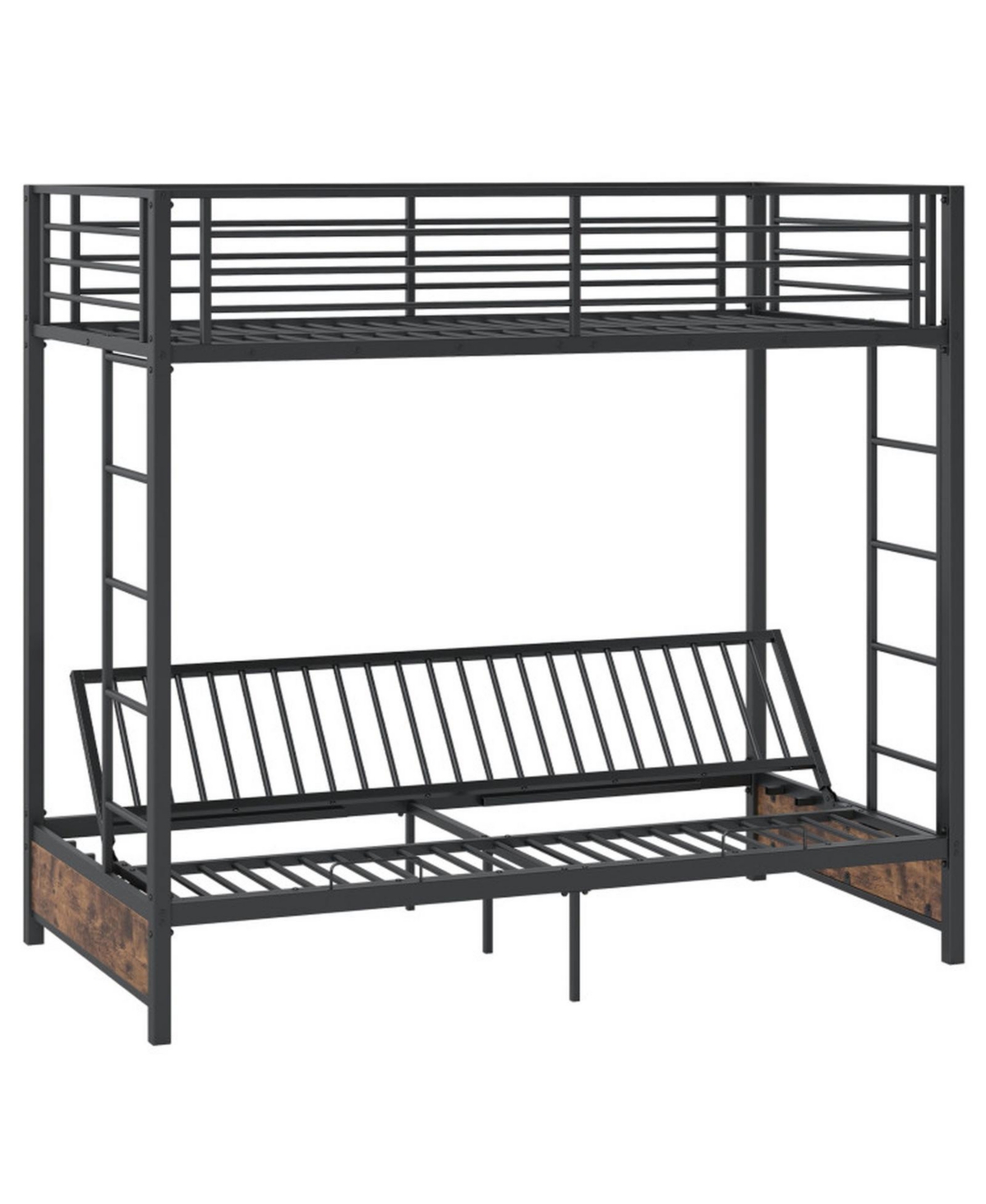 Click here for Sugift Twin Size Heavy Duty Metal Bunk Bed with He... prices