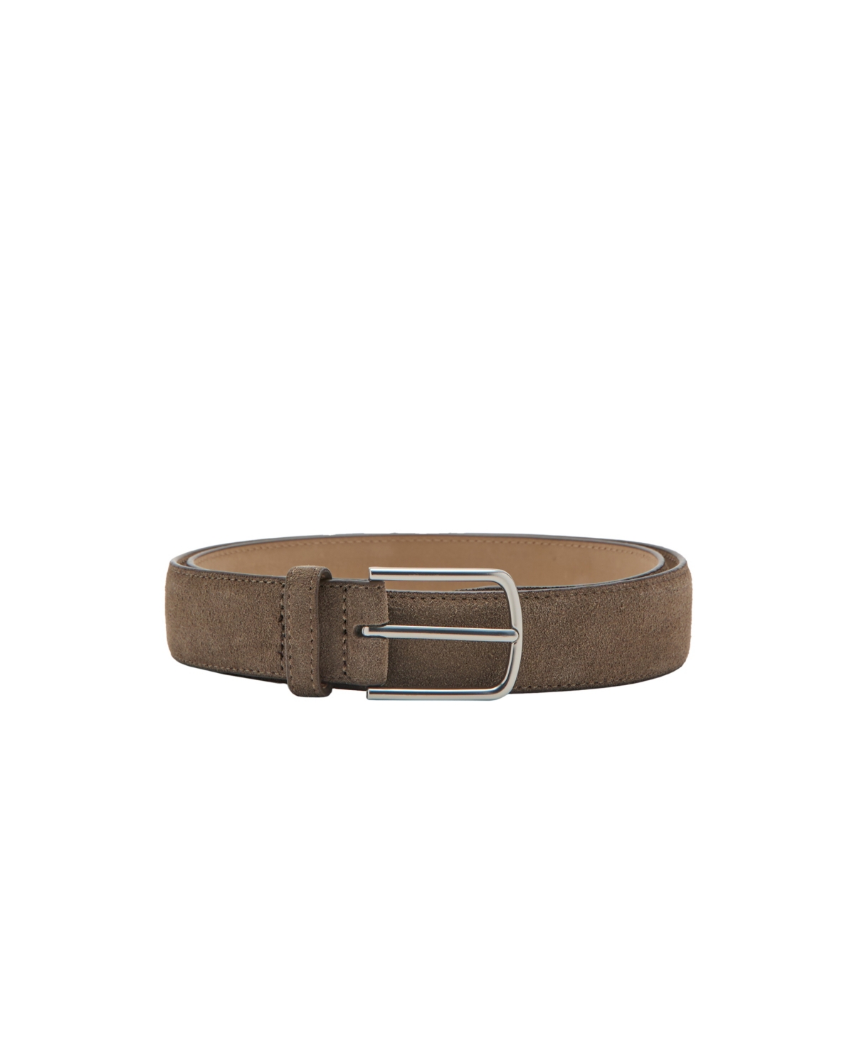 Click here for Mango Mens Nappa Leather Belt - Beige prices