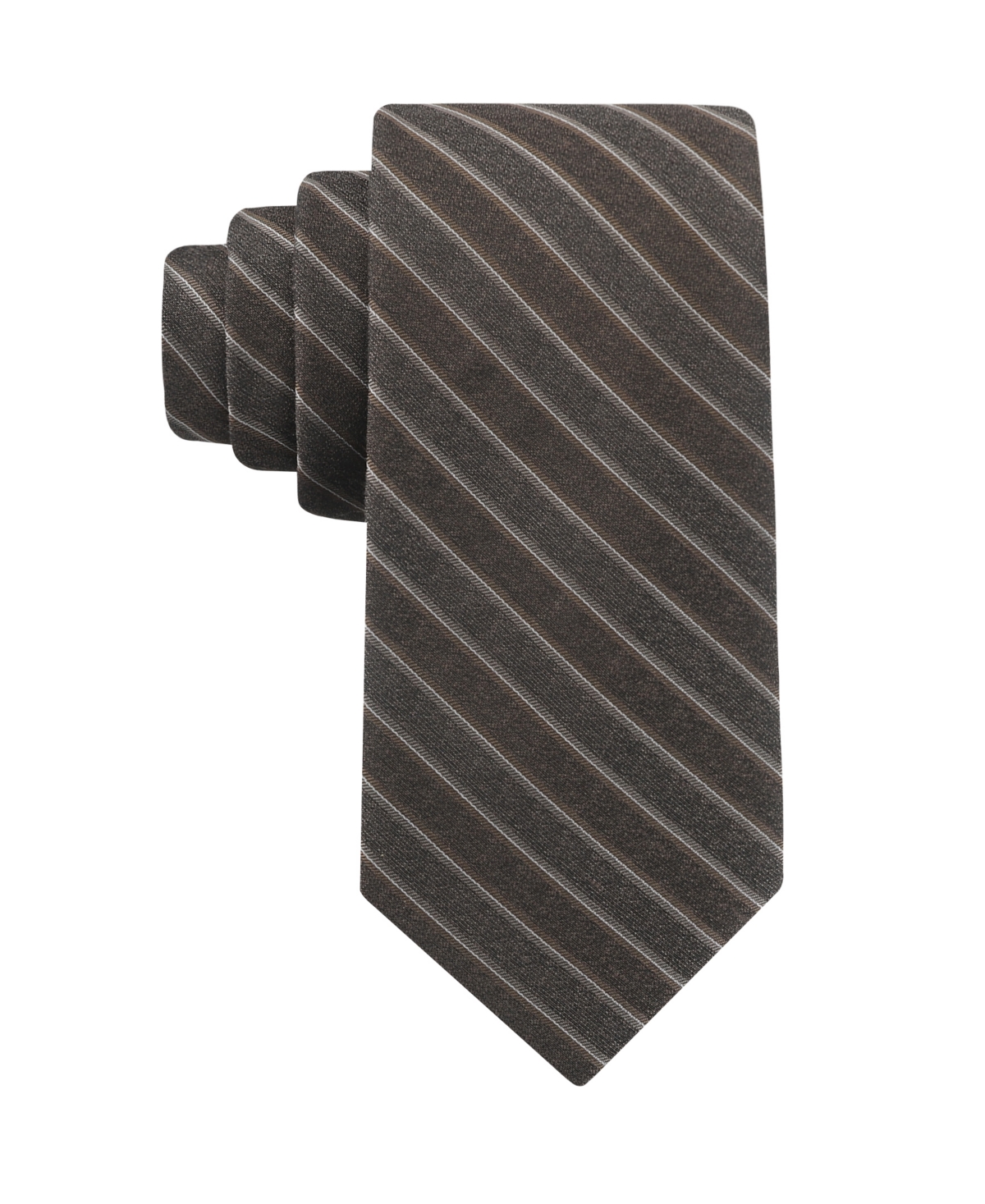 Click here for Calvin Klein Mens Edgemere Stripe Classic Tie - Ta... prices