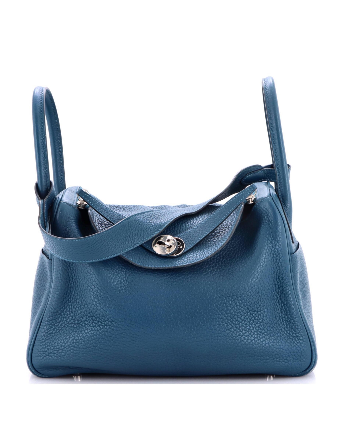 Click here for Pre-Owned Hermes 30 Lindy Bag Clemence - Blue prices