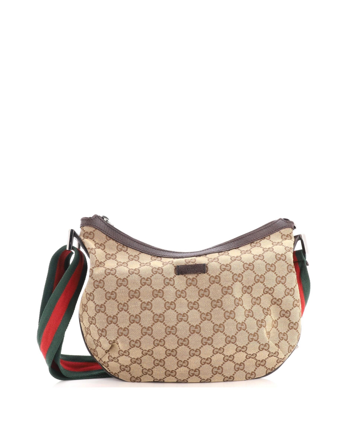 Click here for Pre-Owned Gucci Medium Saddle Zip Messenger Bag Gg... prices