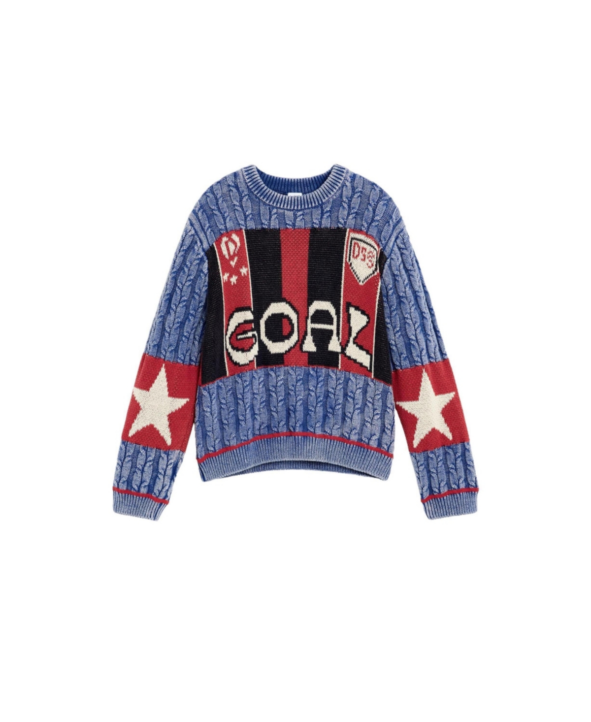 Click here for Desigual Boyss Mickey button sweater - Blue prices