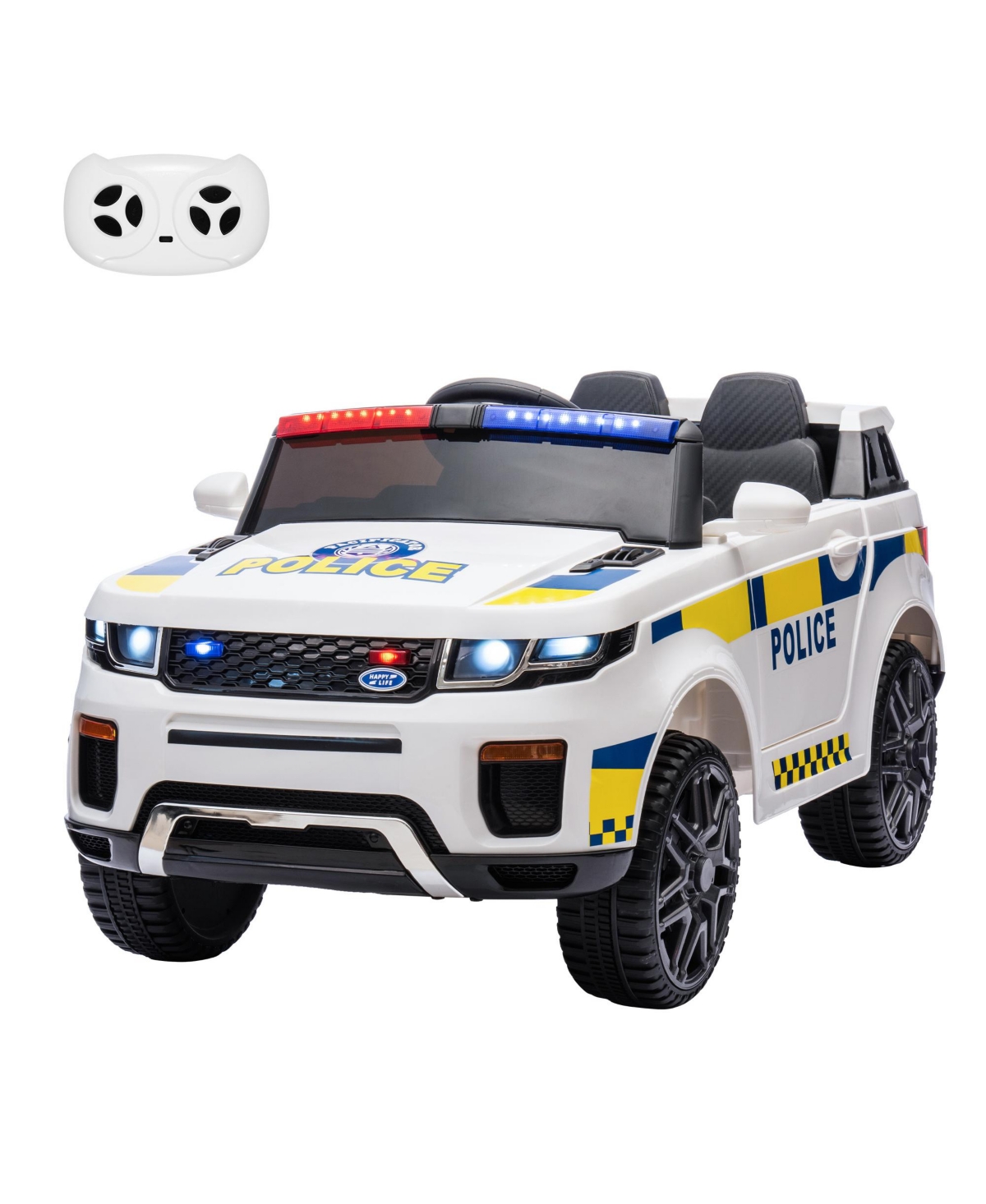 Click here for homfan 12V Electric Ride-On Police Car with Remote... prices