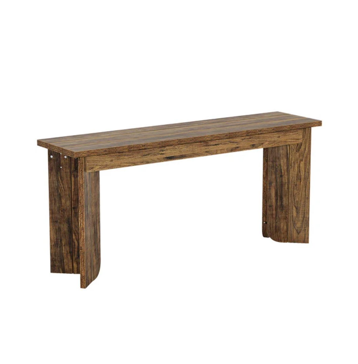 Click here for Slickblue Wood Console Table with Double Pedestal... prices