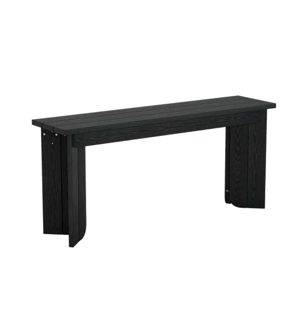 Click here for Slickblue Wood Console Table with Double Pedestal... prices
