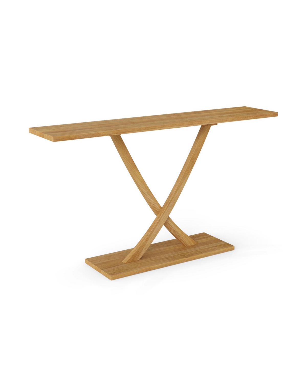 Click here for Slickblue Modern 57 Console Table with Teak Wood F... prices