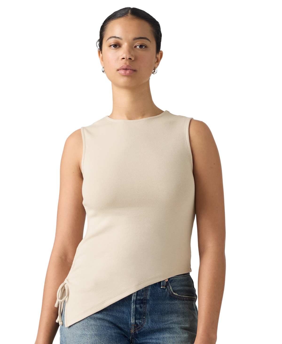 Click here for Levis Womens Alila Asymmetrical Ribbed-Knit Tank T... prices