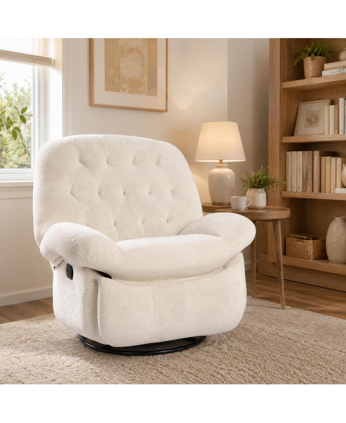 Click here for homfan 360 Degree Swivel Rocking Recliner Chair  C... prices