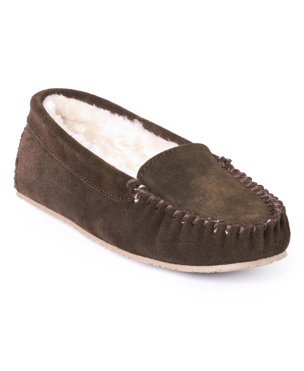 Click here for Minnetonka Womens Cosi Venetian Suede Slippers - D... prices