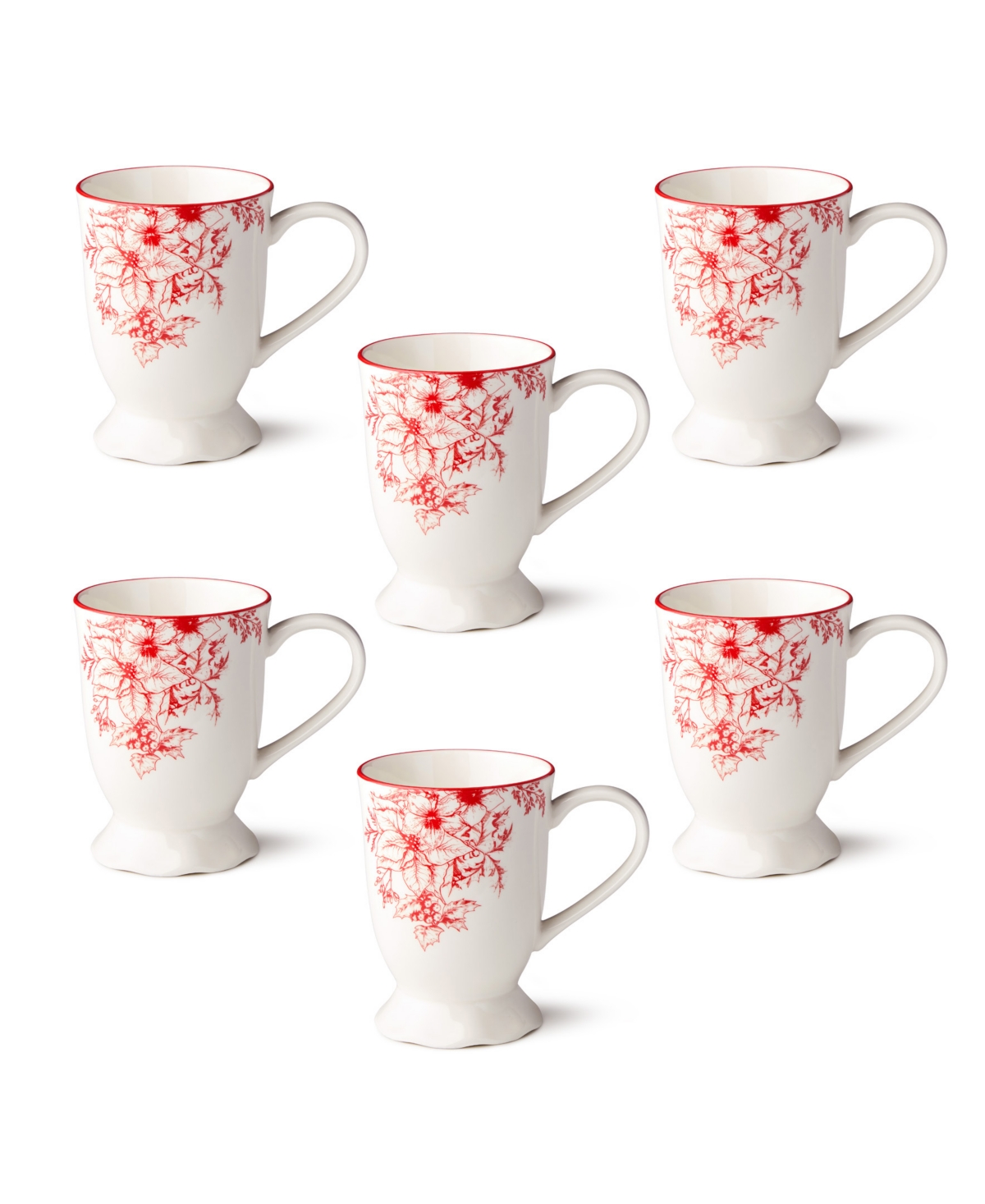 Click here for Certified International Crimson Noel Mugs  Set of... prices