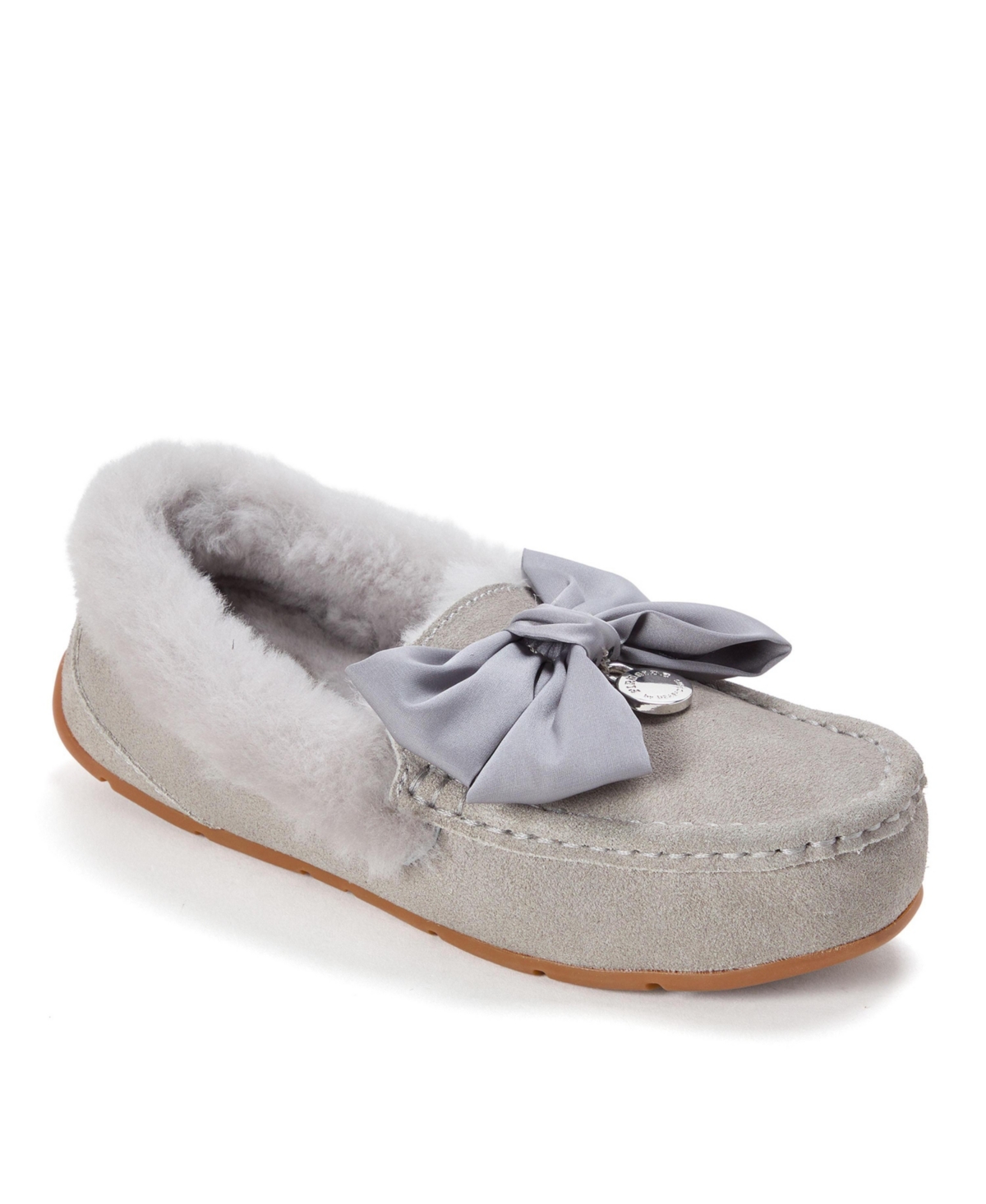 Click here for Dearfoams Womens Fireside by Mel Dream Bow Moccasi... prices