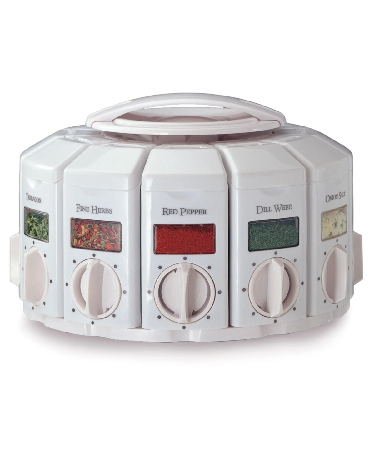 Click here for KitchenArt Select-a-Spice 9 Spice Carousel - White prices