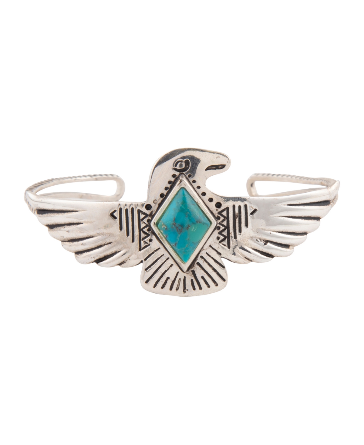 Click here for Barse Blue Turquoise and Silver Phoenix Cuff Brace... prices