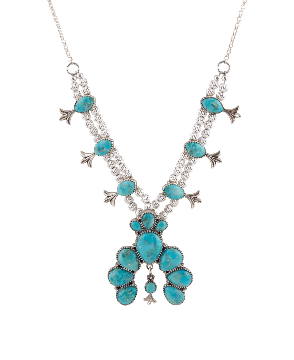 Click here for Barse Squash Blossom Statement Blue Turquoise and... prices