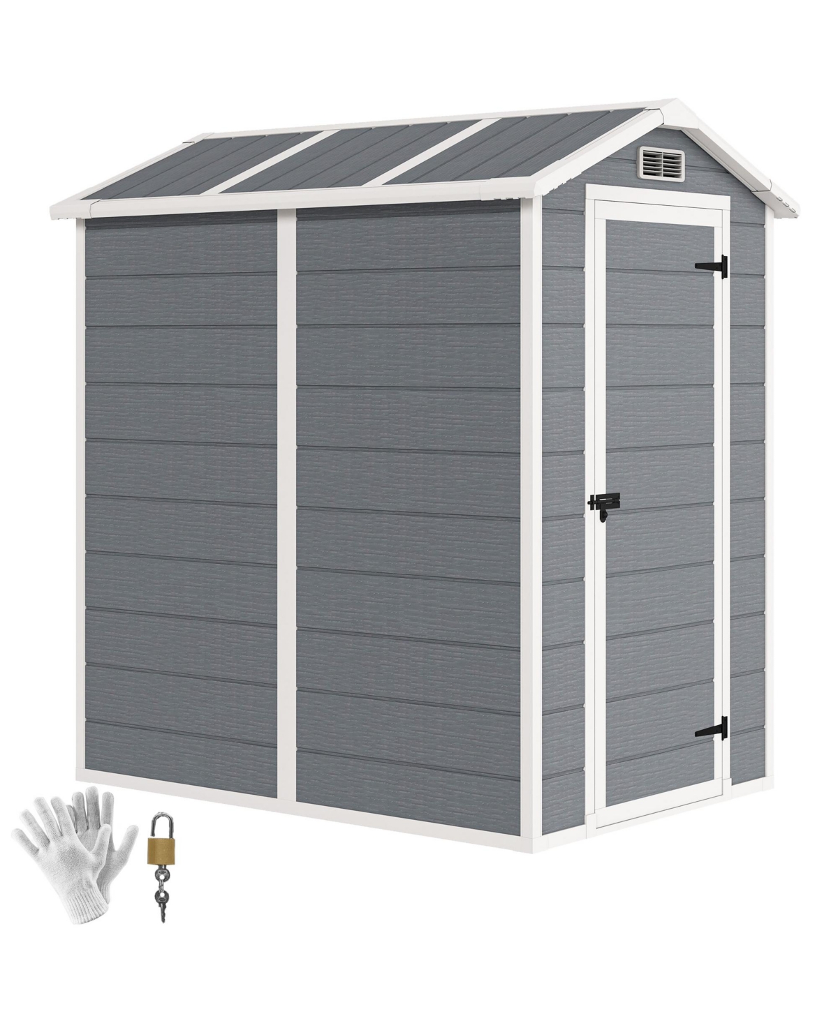 Click here for Outsunny 6 x 4 Outdoor Storage Shed  Plastic Shed... prices