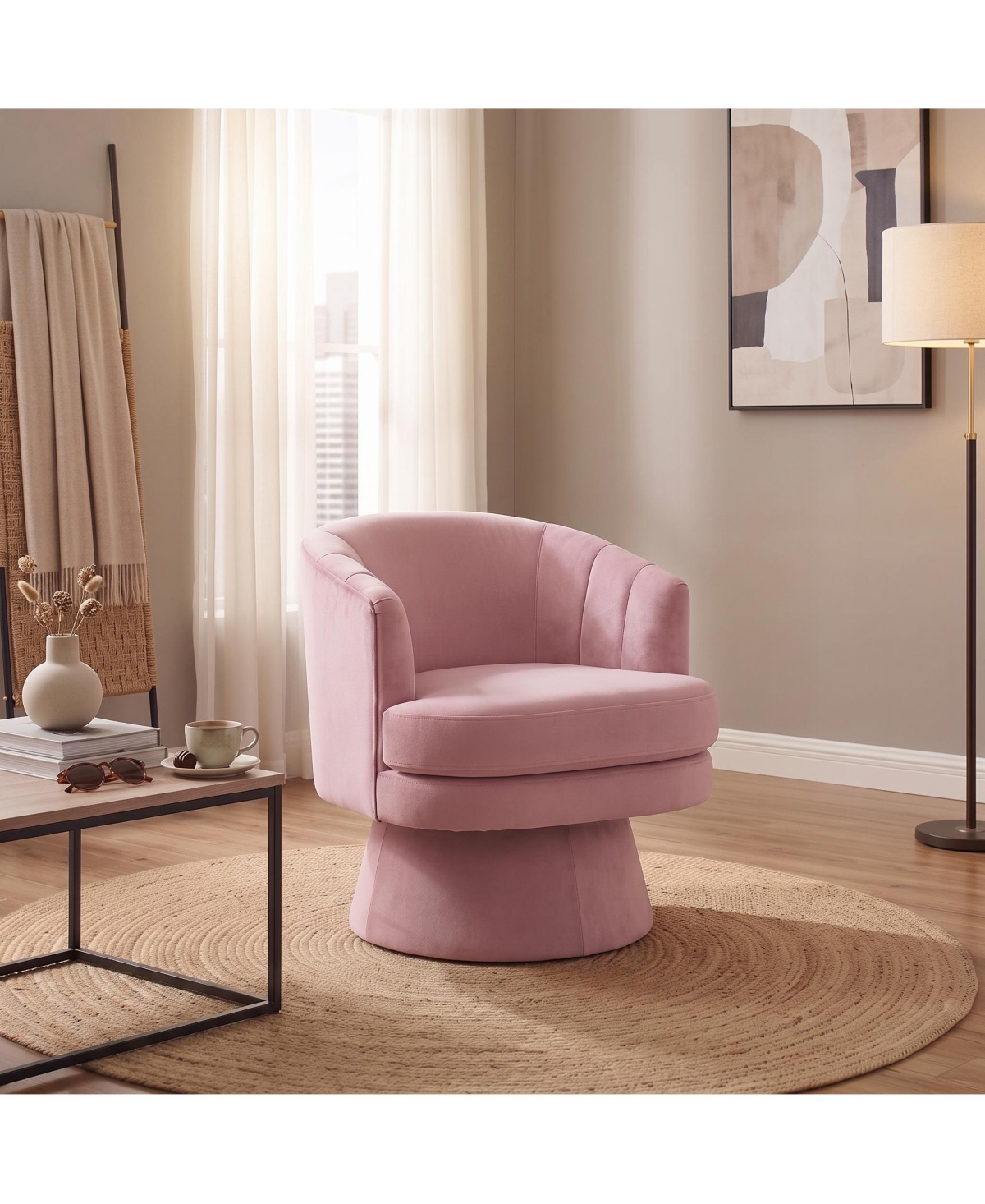 Click here for homfan Velvet Swivel Accent Chair  360 degree(s) B... prices