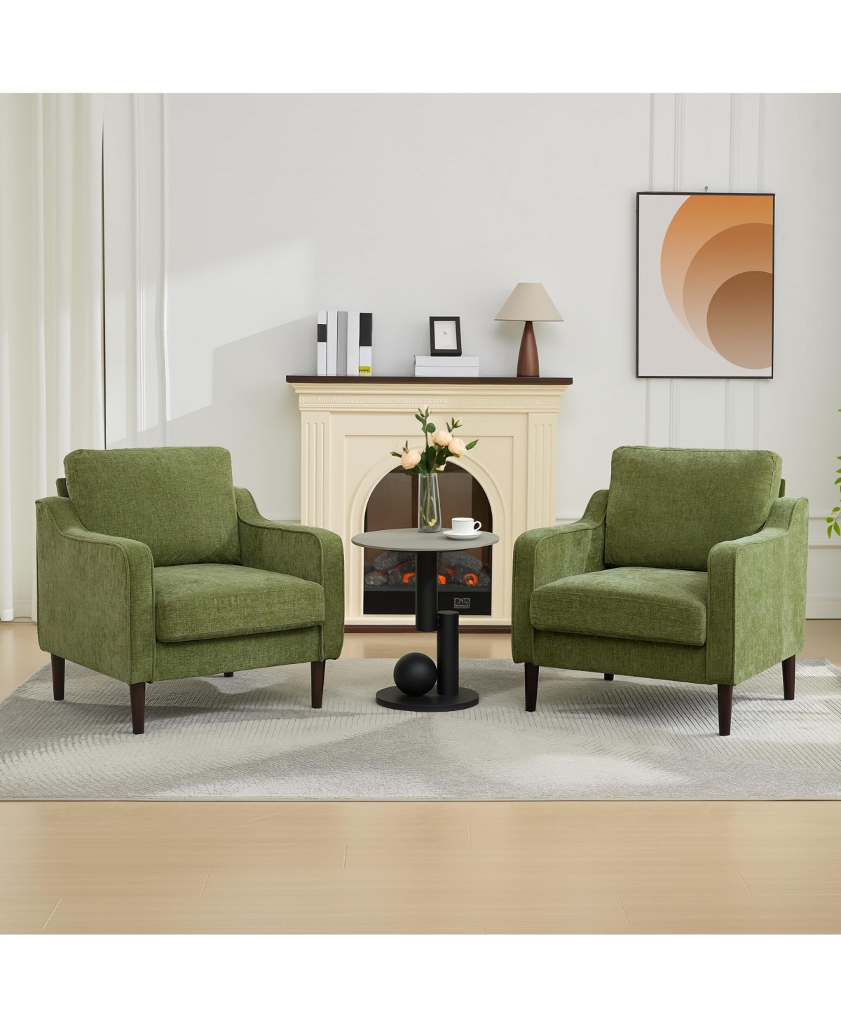 Click here for homfan 2 Set of Accent Chair for Living Room  Mid... prices