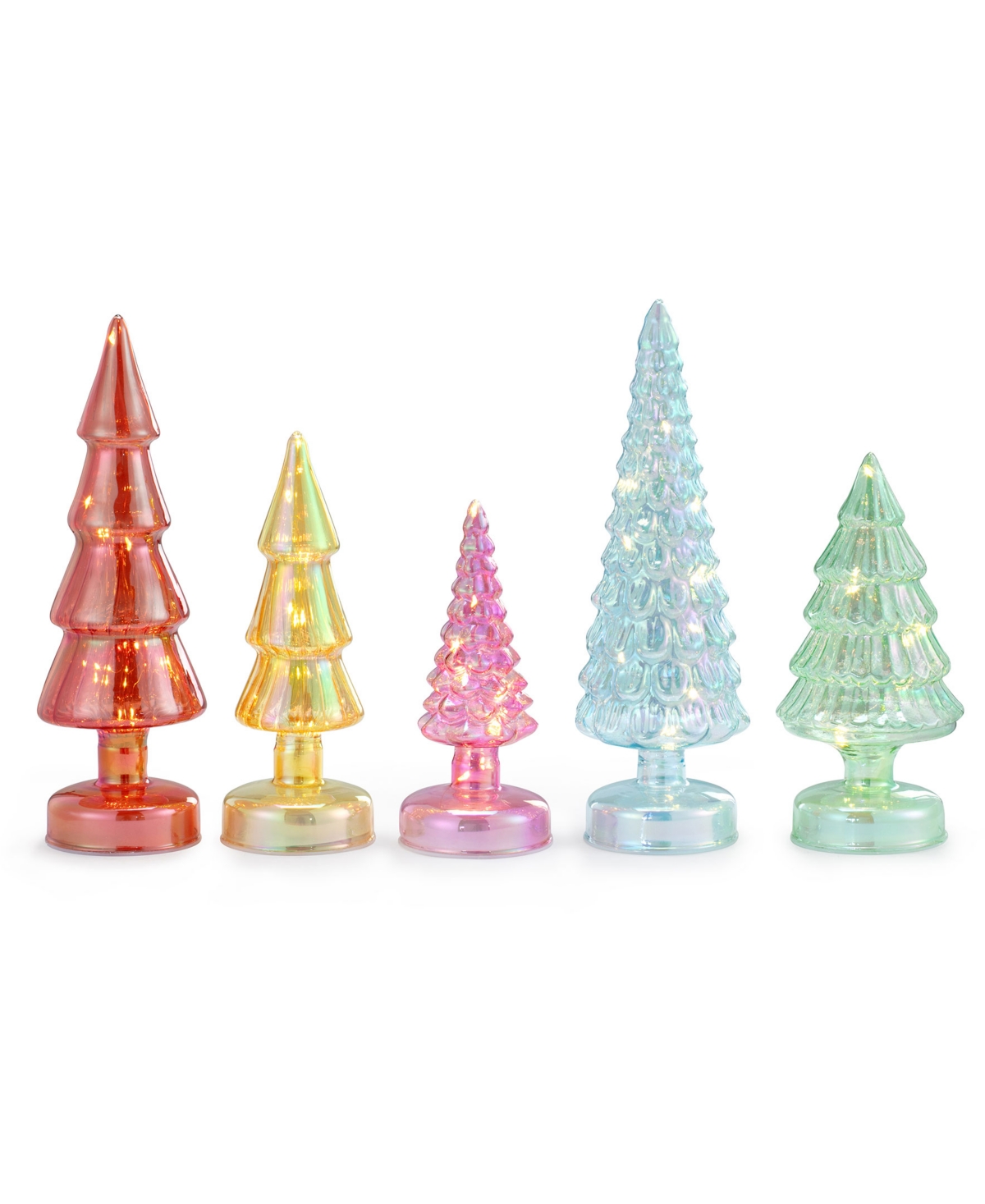 Click here for Mr. Christmas Twinkling Trees  Set of 5 - Multi prices