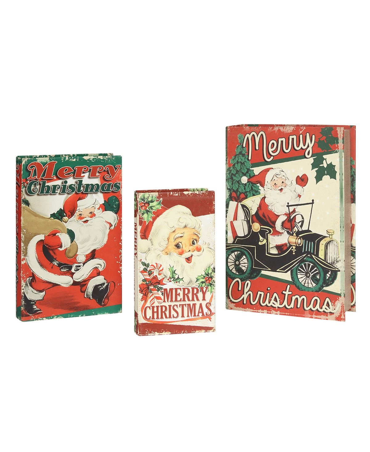 Click here for Mr. Christmas Nesting Books Santa  Set of 3 - Mult... prices
