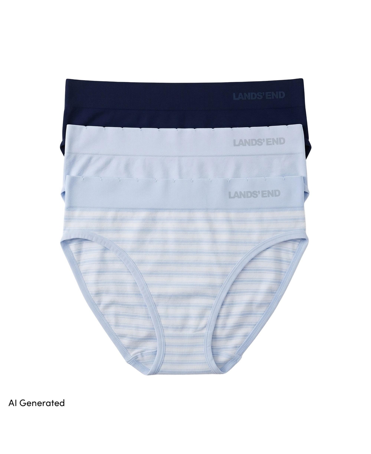 Click here for Lands End Womens Mid Rise Bikini Brief Soft Fit Se... prices