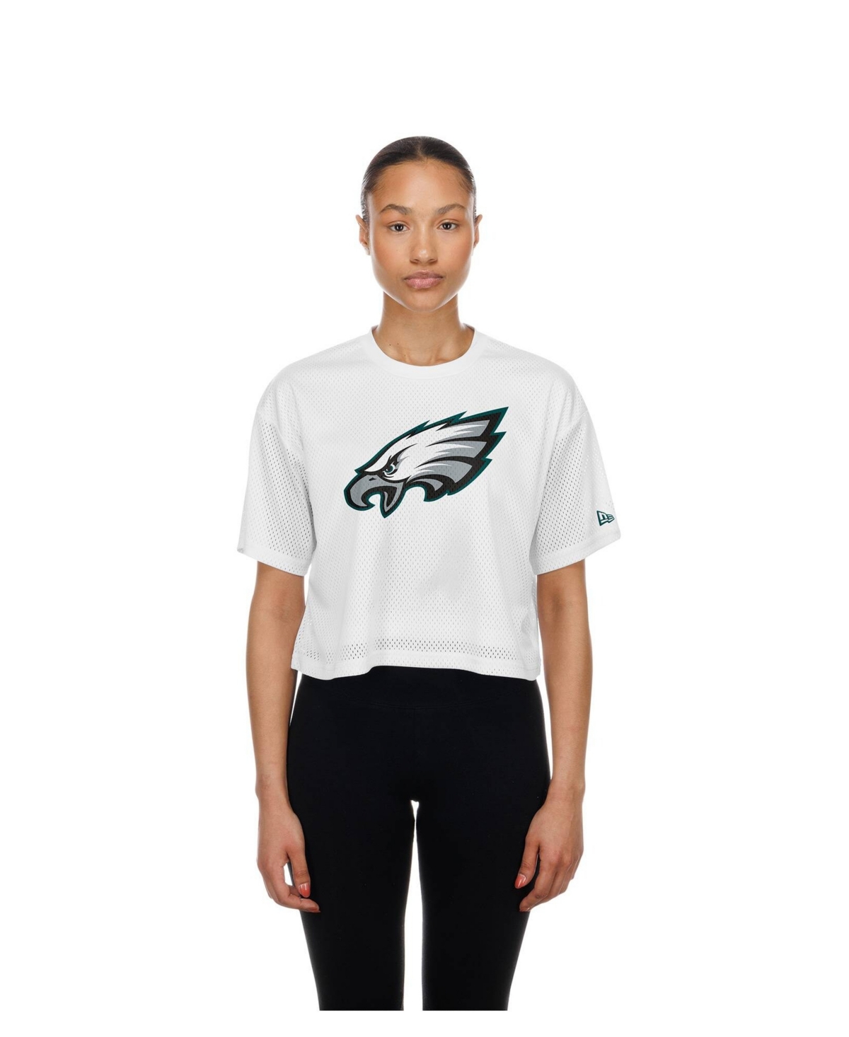 Click here for New Era Womens Philadelphia Eagles Mesh Cropped T-... prices