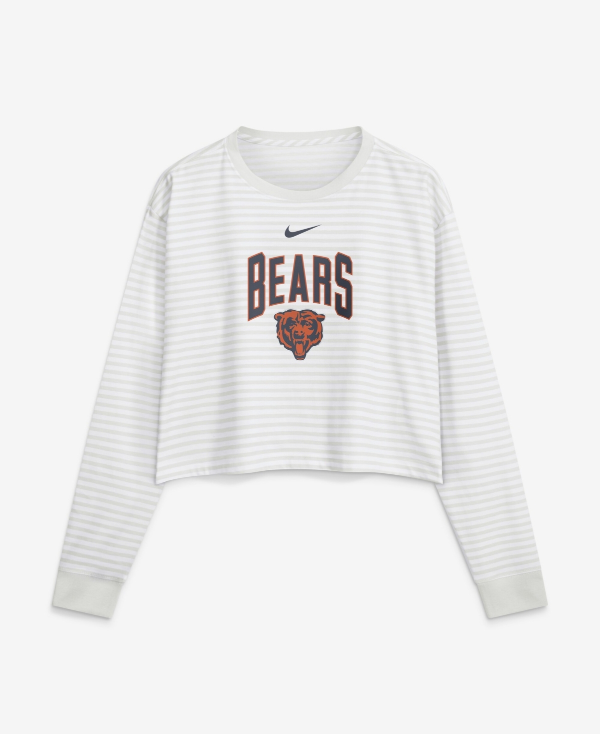 Click here for Nike Womens Chicago Bears Loose-Fit Crop Top - Whi... prices