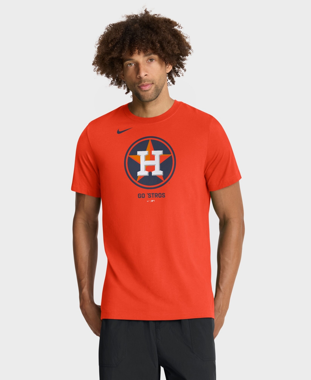 Click here for Nike Mens Orange Houston Astros Tri-Blend Logo T-S... prices