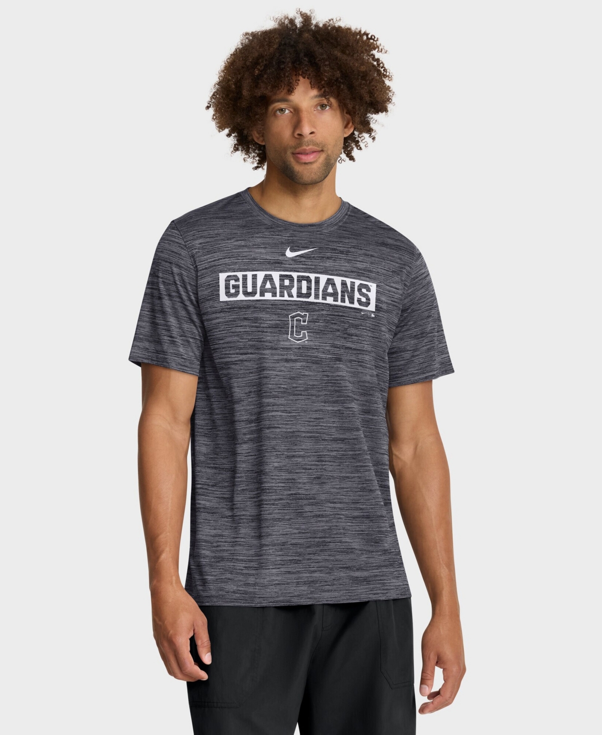 Click here for Nike Mens Black Cleveland Guardians Velocity Dri-f... prices