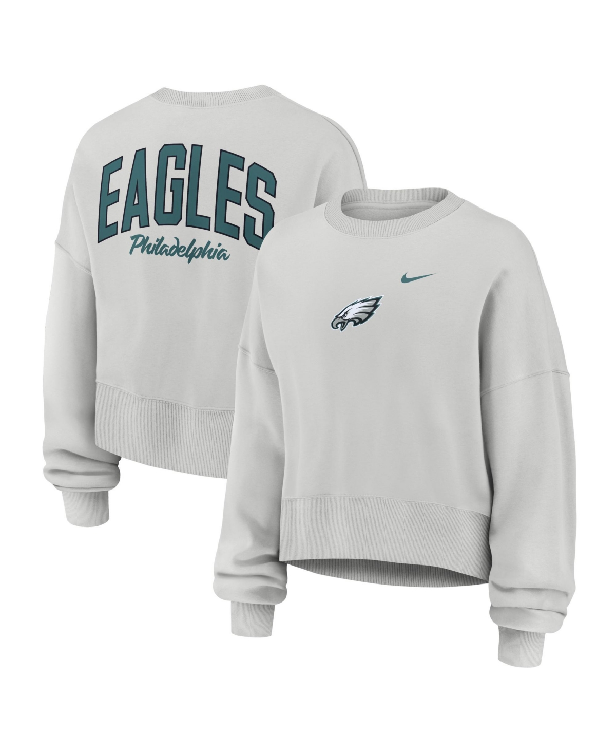 Click here for Nike Womens Gray Philadelphia Eagles Oversized Pri... prices