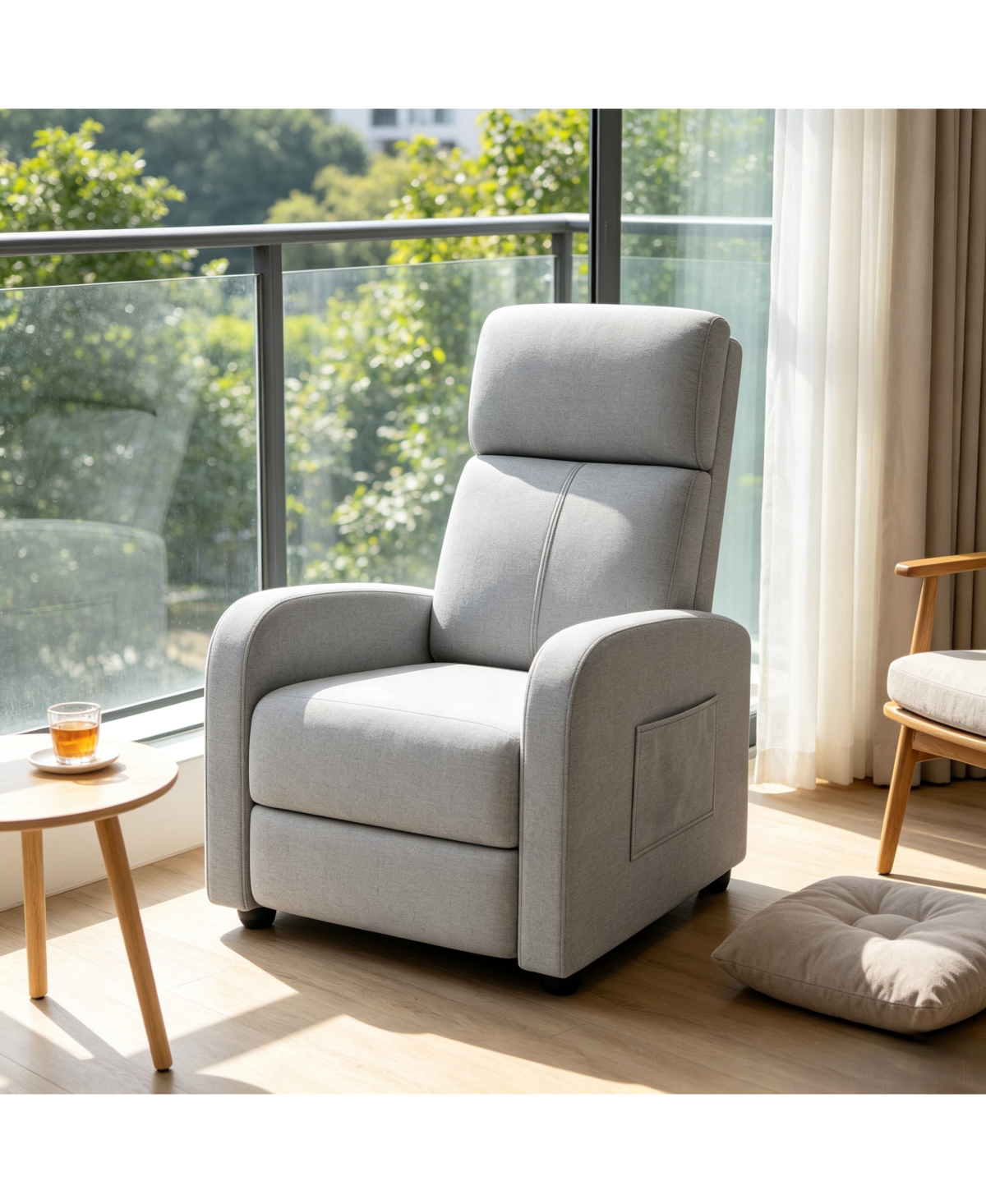 Click here for homfan Oversized Manual Recliner with Push-Back  L... prices