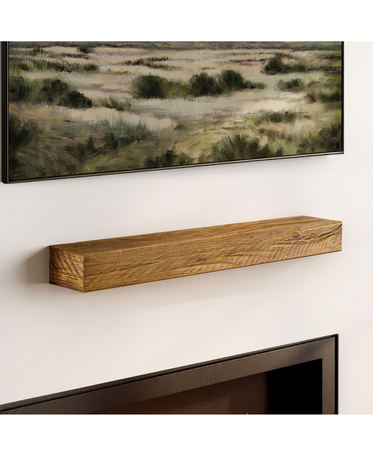 Click here for Plank+Beam 48 Inch Rustic Floating Shelf/Fire Beam... prices