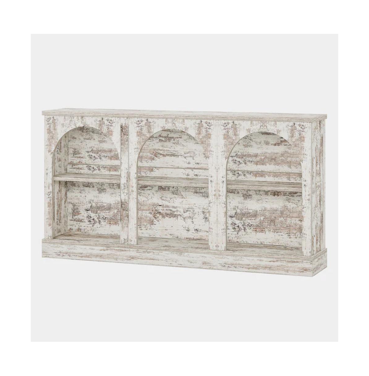 Click here for Slickblue Farmhouse Console Table with 3-Tier Stor... prices