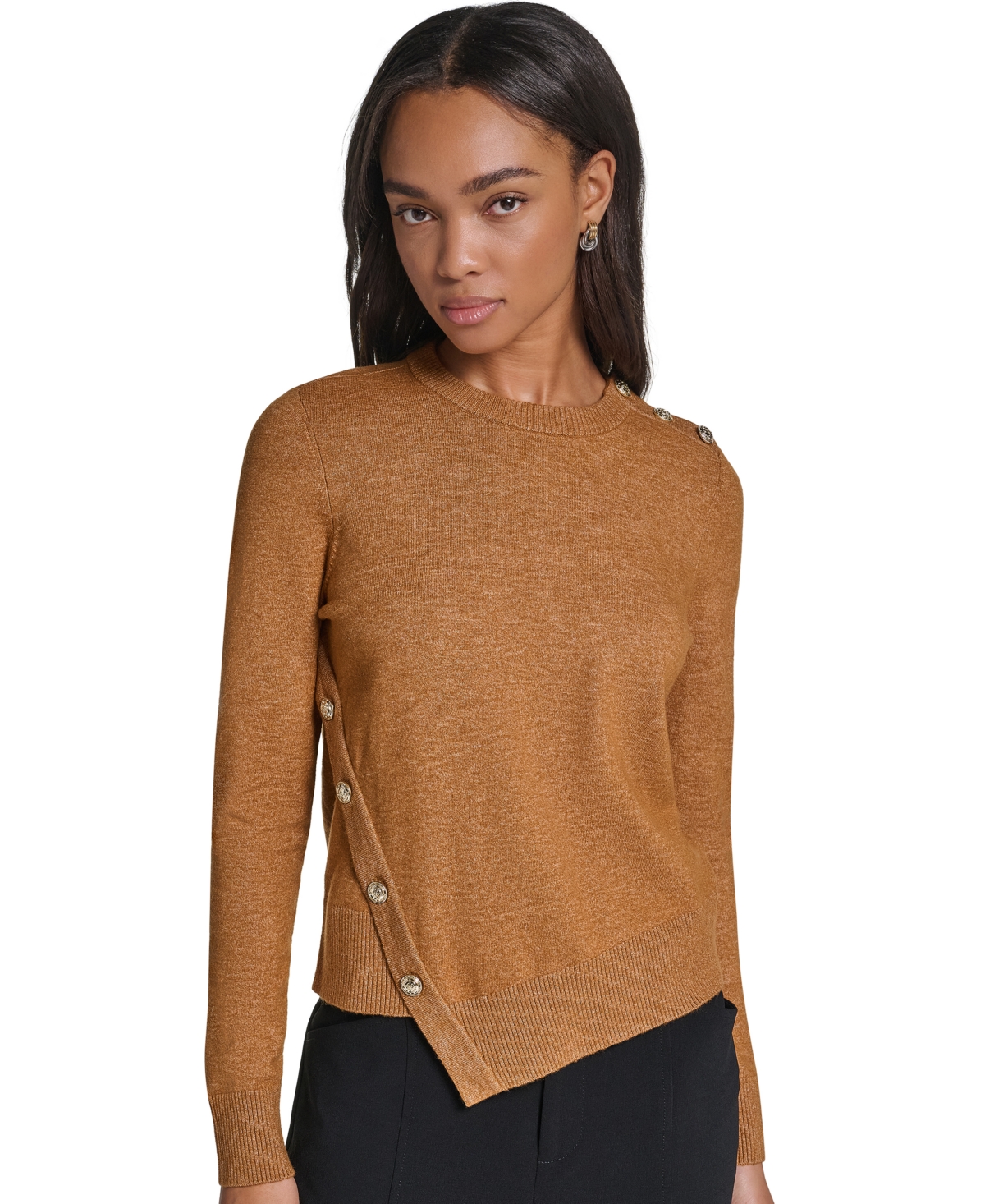 Click here for Karl Lagerfeld Paris Petite Crewneck Long-Sleeve A... prices