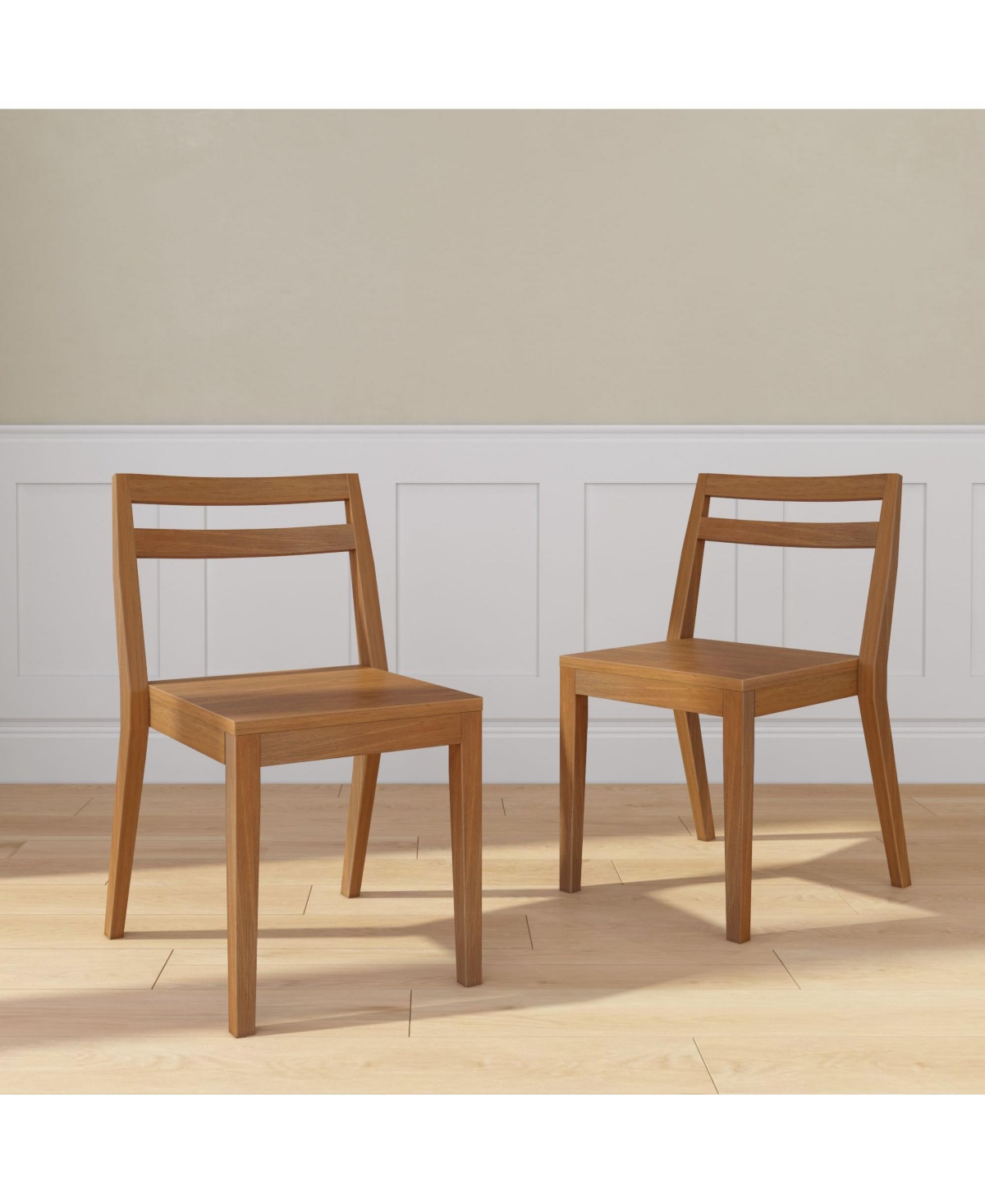 Click here for Grain & Grove 2 Pack Davie Dining Chair - Pecan prices