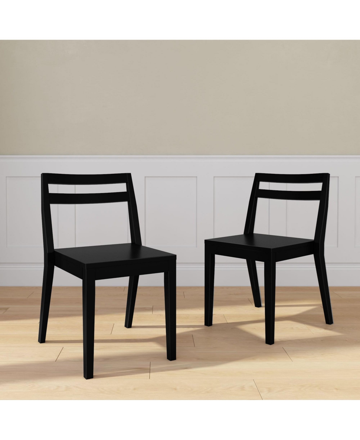 Click here for Grain & Grove 2 Pack Davie Dining Chair - Black prices