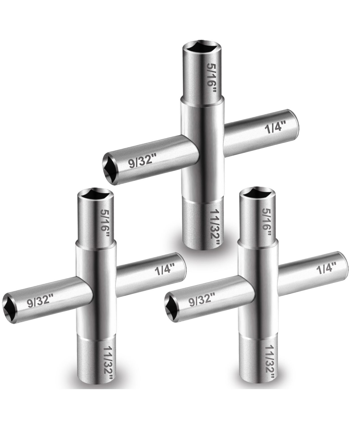 Click here for Xdovet Sillcock Key Set 4-Way Steel Utilities Mete... prices