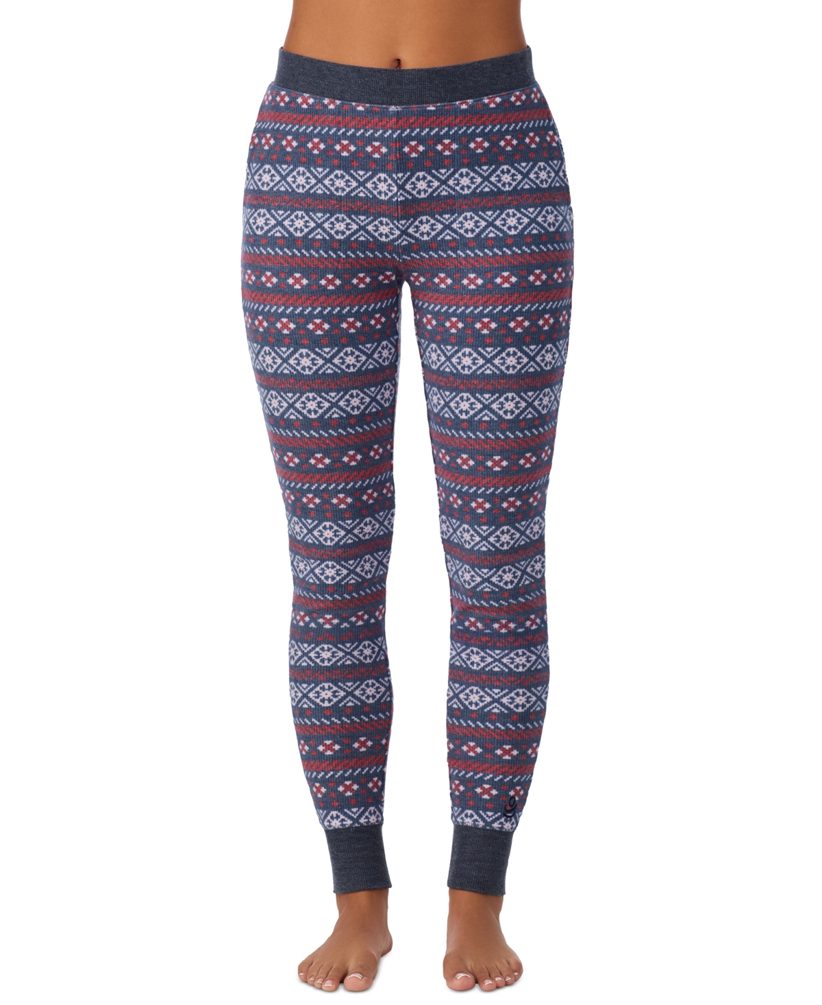 Click here for Cuddl Duds Womens Cozy Waffle-Knit Thermal Stretch... prices
