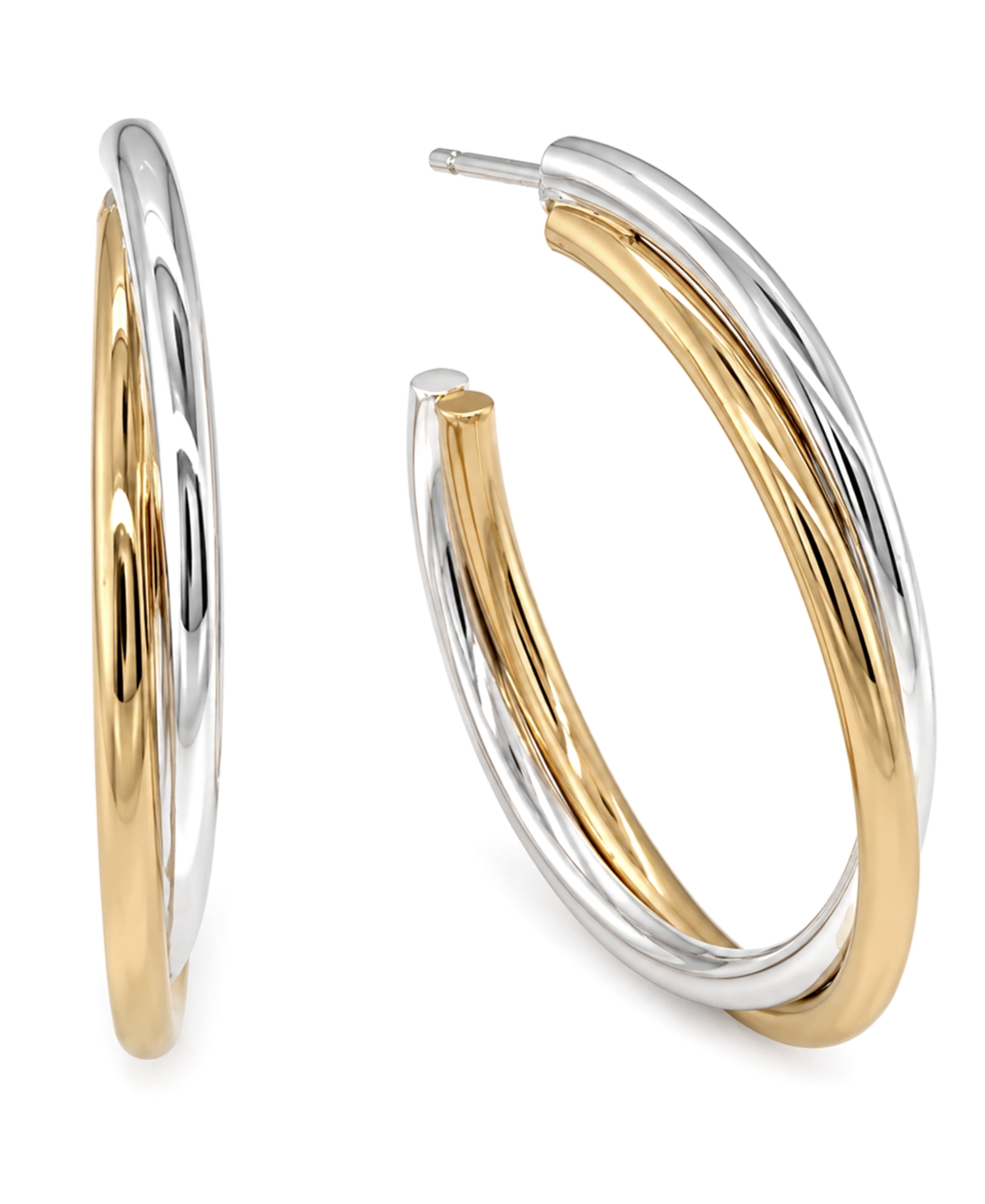 Click here for And Now This Two Tone Layered Hoop Earring - Fine... prices