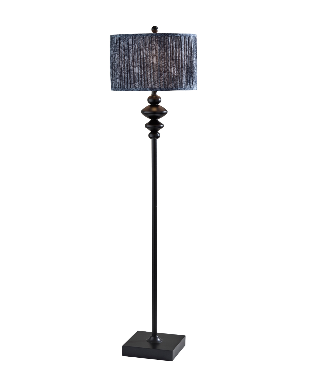 Click here for Adesso 61 Metal Samira Floor Lamp - Black prices