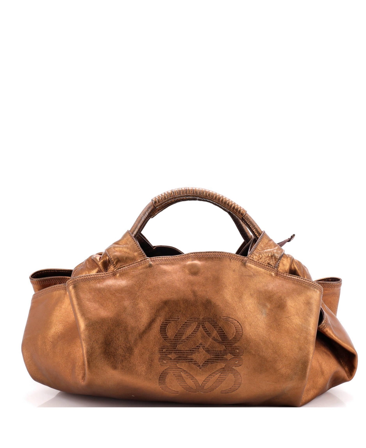 Click here for Pre-Owned Loewe Aire Shoulder Bag Leather - Brown prices