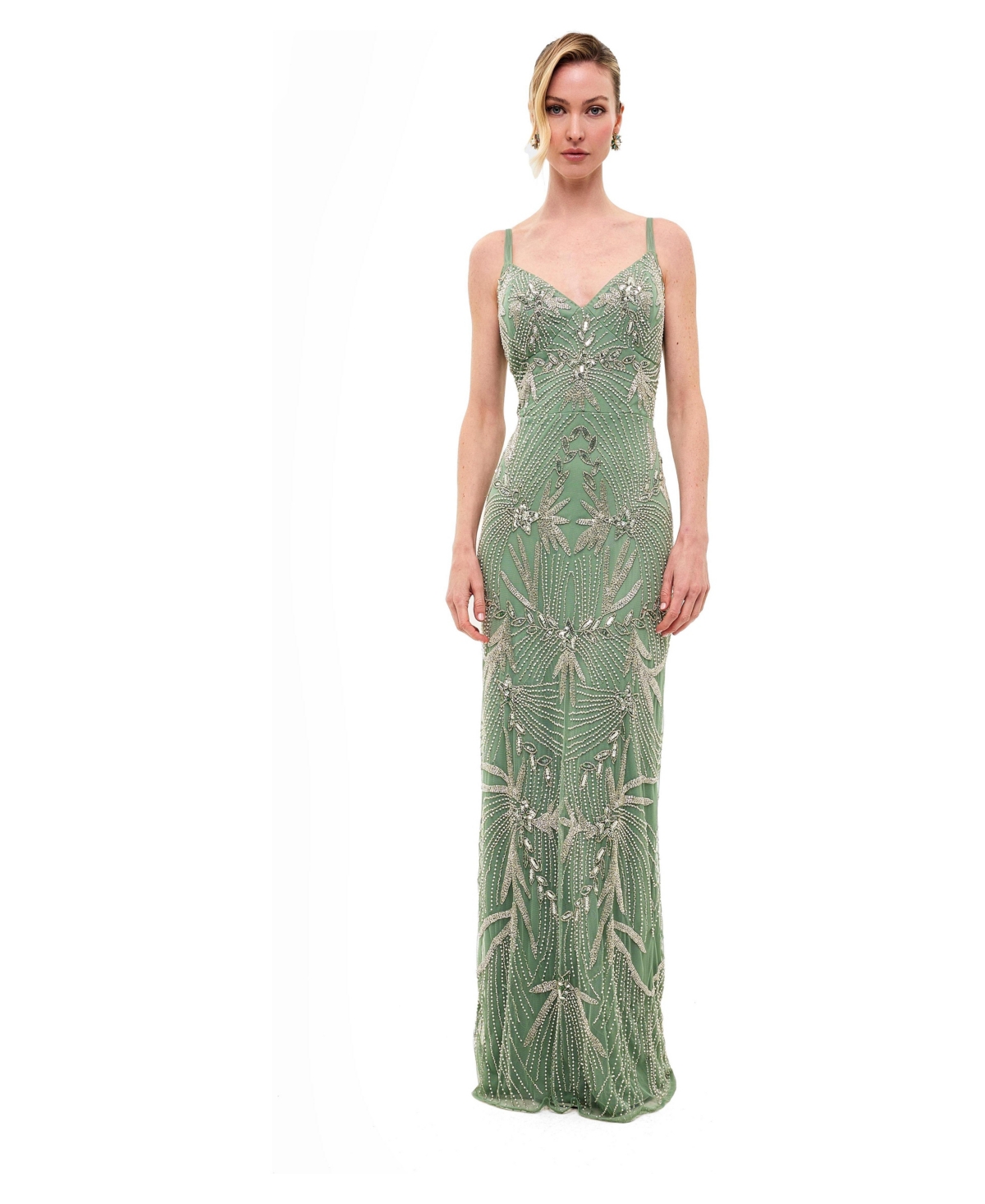 Click here for Beauut Womens Embellished Sequins Fitted Gown - Gr... prices