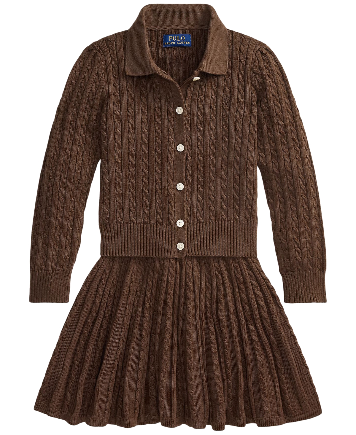 Click here for Polo Ralph Lauren Girls 2T-6X Cotton Polo Cardigan... prices