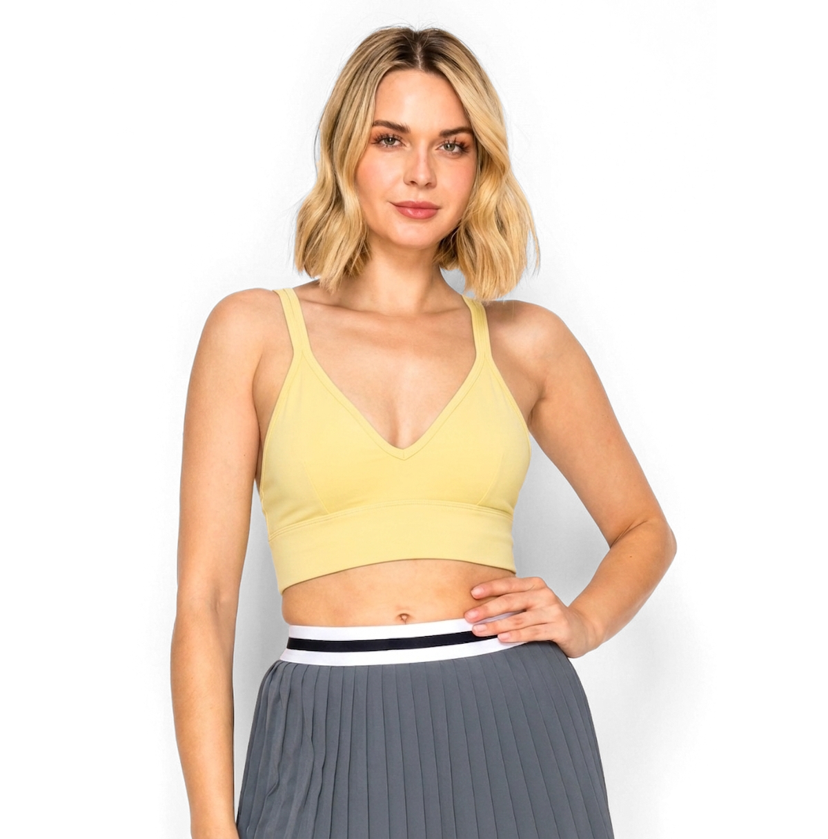 Click here for Badgley Mischka Womens Double Straps Sports Bra -... prices