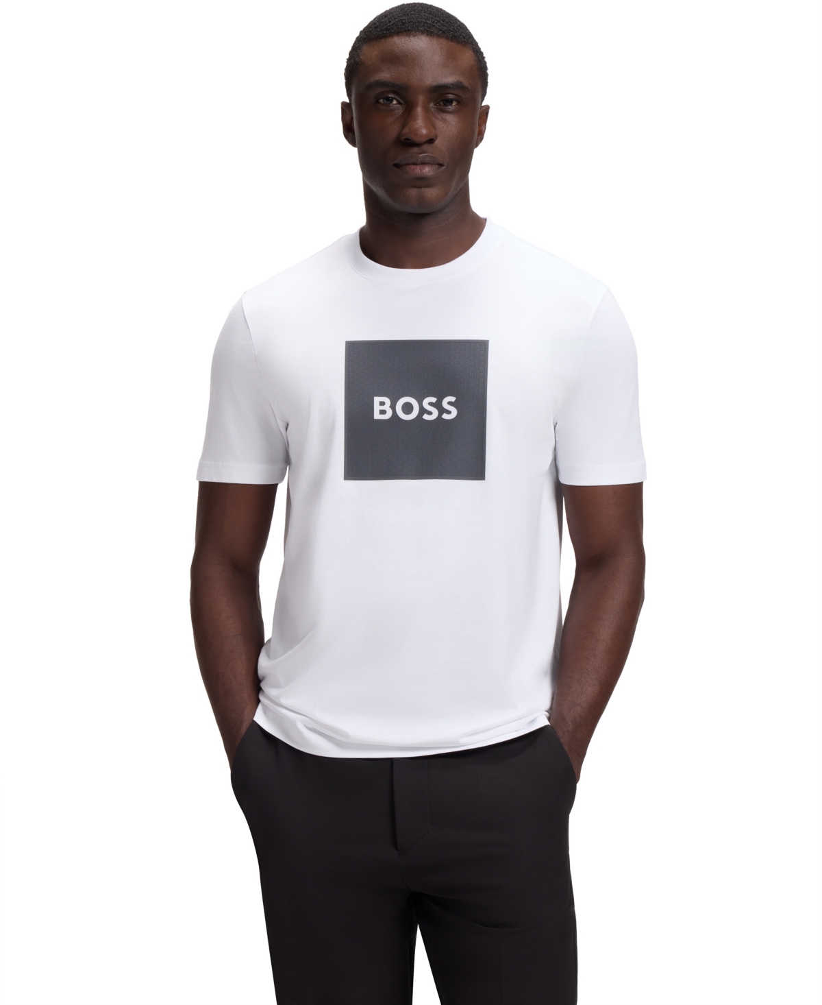 Click here for Boss by Hugo Boss Mens Cotton-Jersey Regular-Fit T... prices