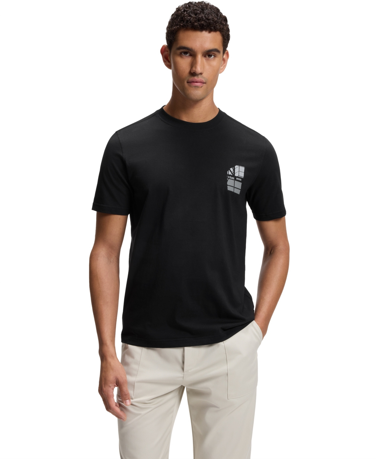 Click here for Boss by Hugo Boss Mens Cotton-Jersey Graphic Print... prices