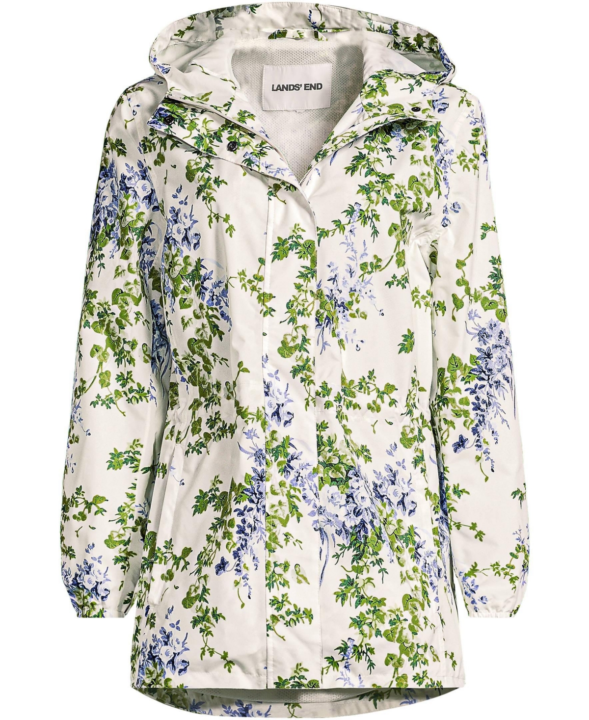 Click here for Lands End Plus Size Print Waterproof Hooded Packab... prices