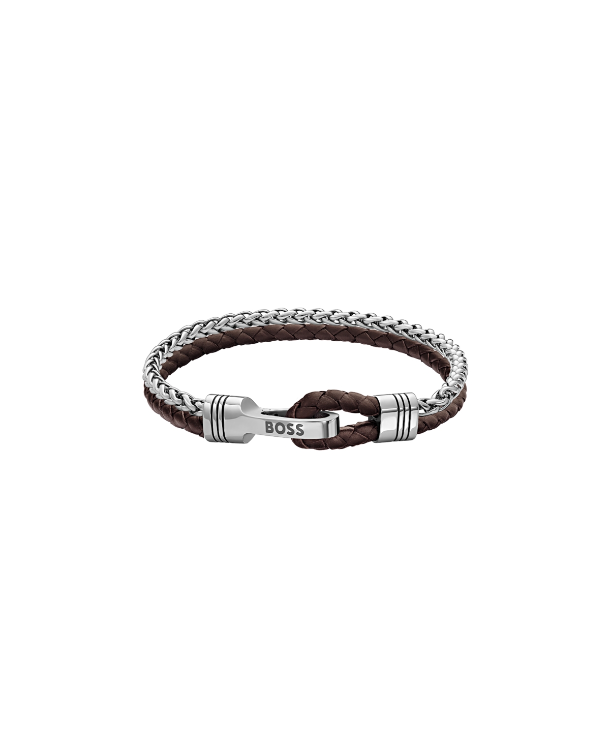 Click here for Hugo Boss Mens Jaxon Stainless Steel Brown Leather... prices